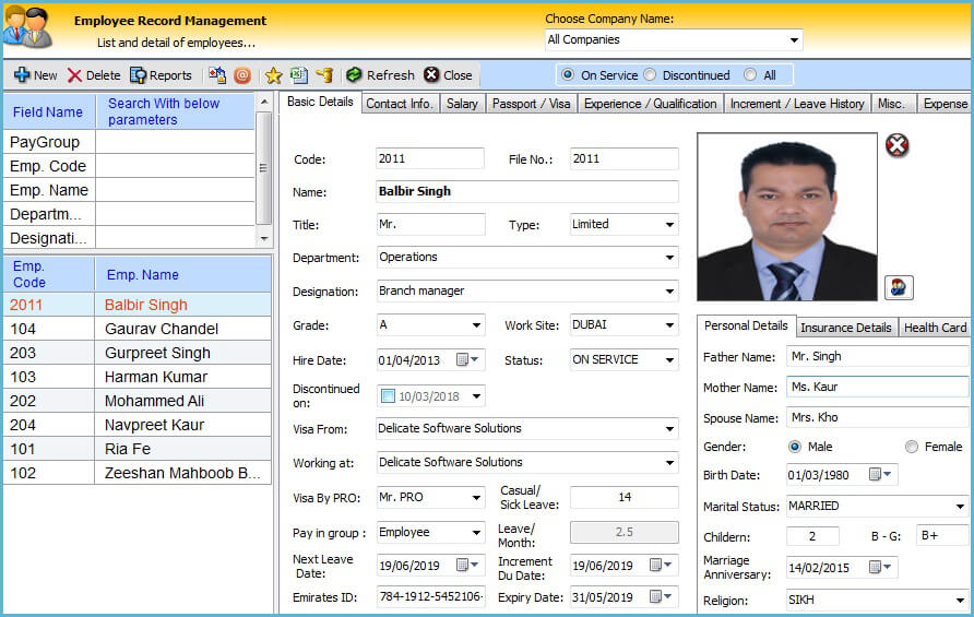 Employee Management Sorrel HR